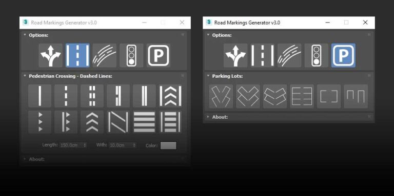Road Markings Generator • ArchvizTools